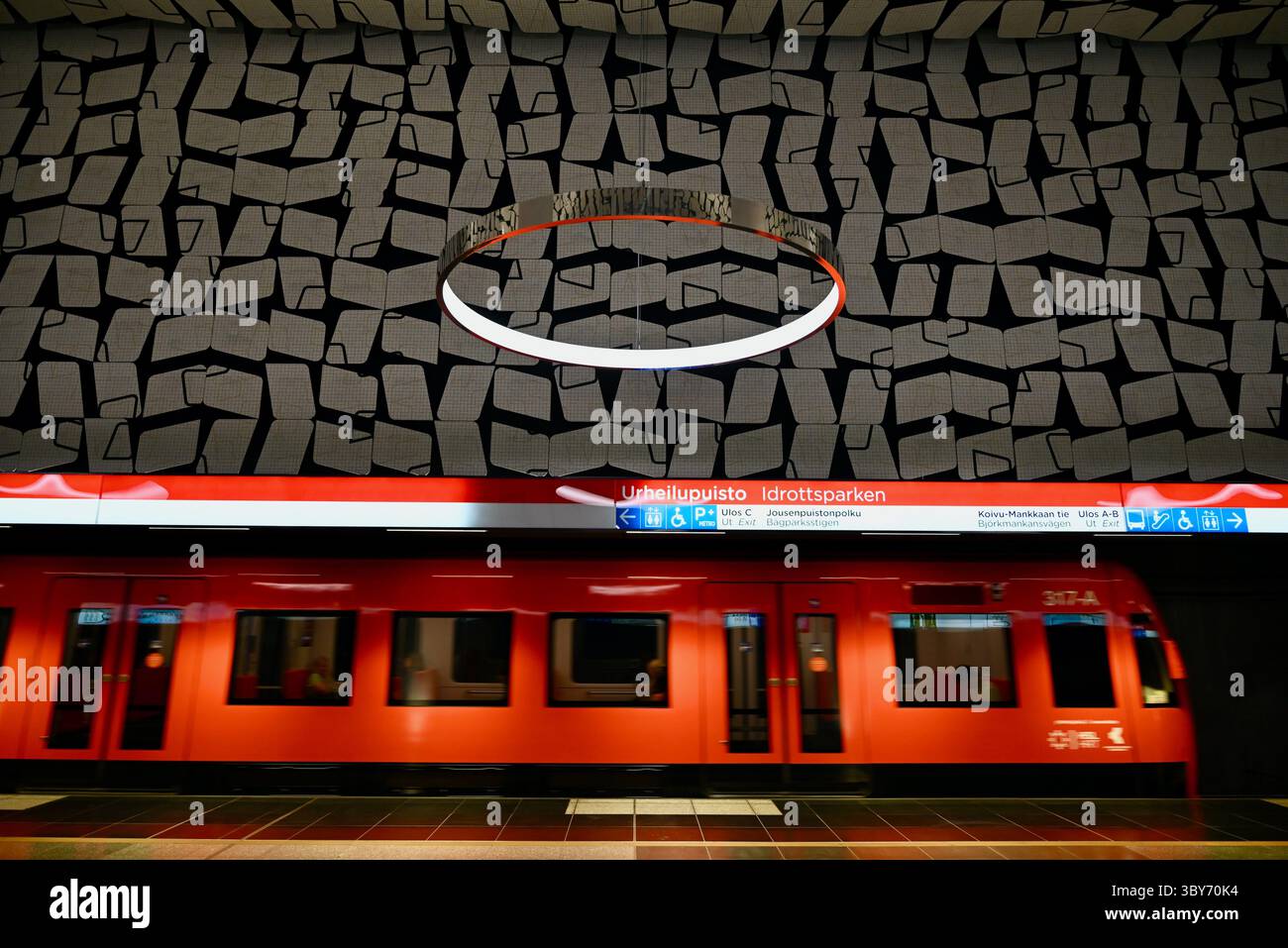 helsinki metro system finland- idrottsparken urheilupuisto underground ...