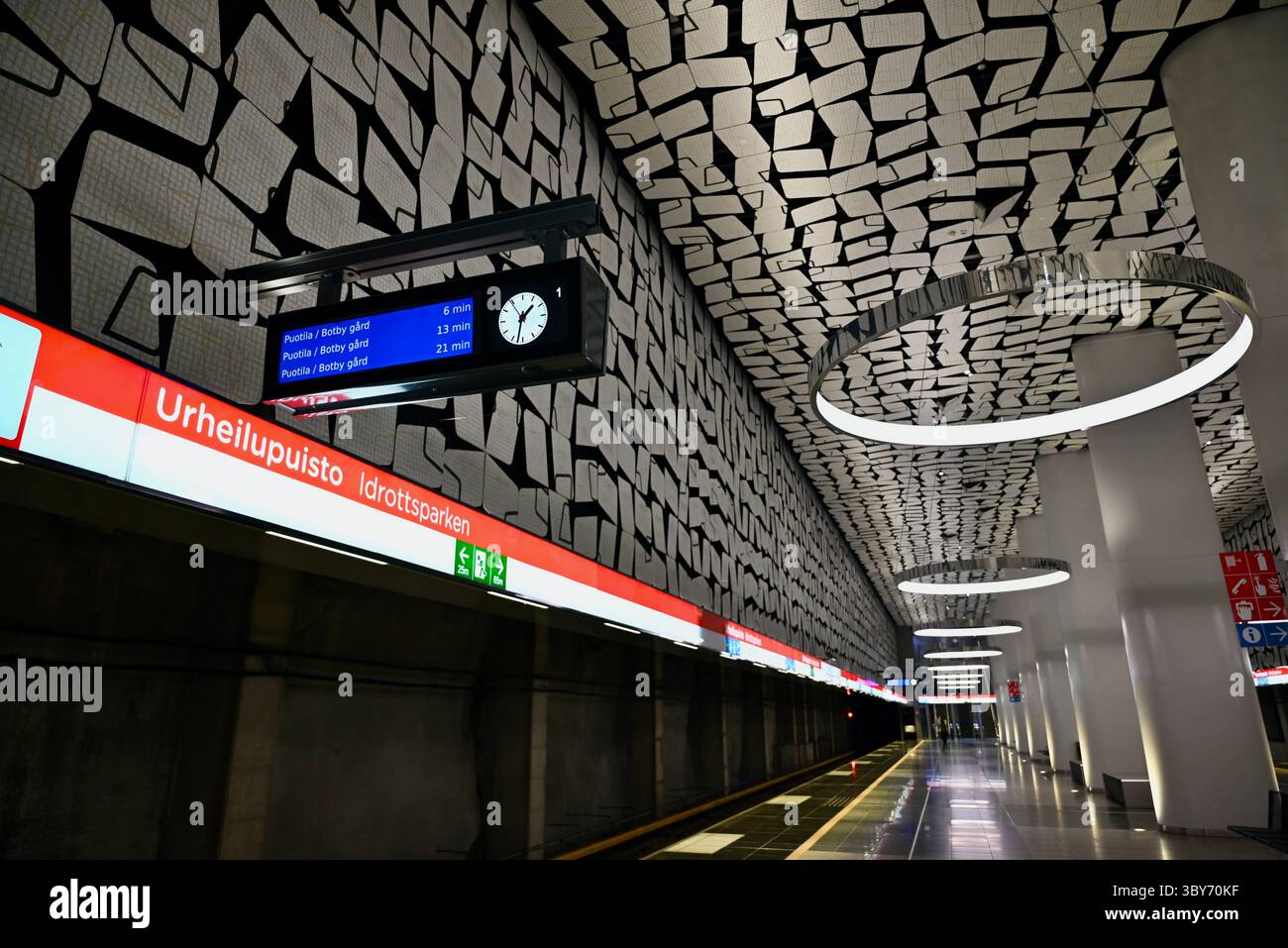 helsinki metro system finland- idrottsparken urheilupuisto underground ...