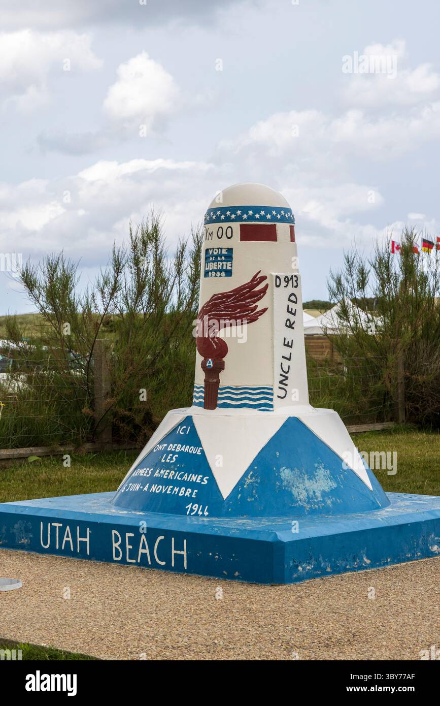 Utah beach, France - June 8,.2025 : Utah Beach memorial in remembrance ...
