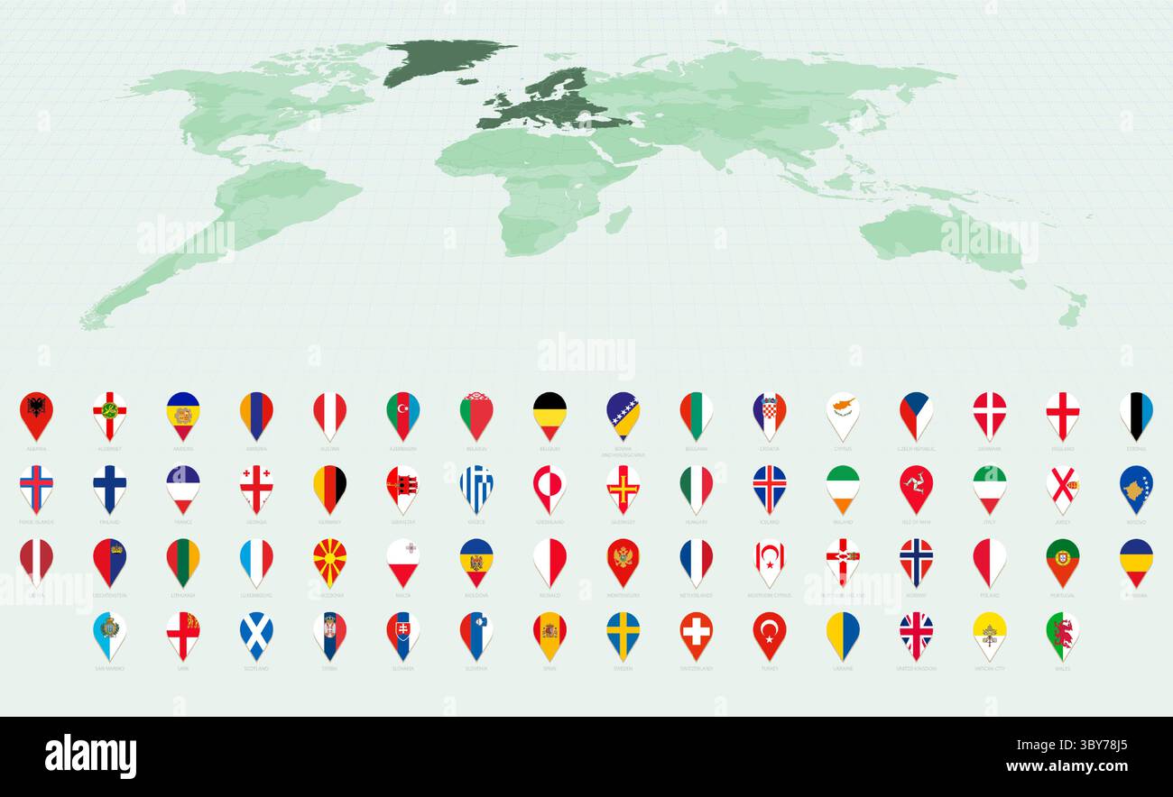 Luxembourg greenland flag Stock Vector Images - Alamy