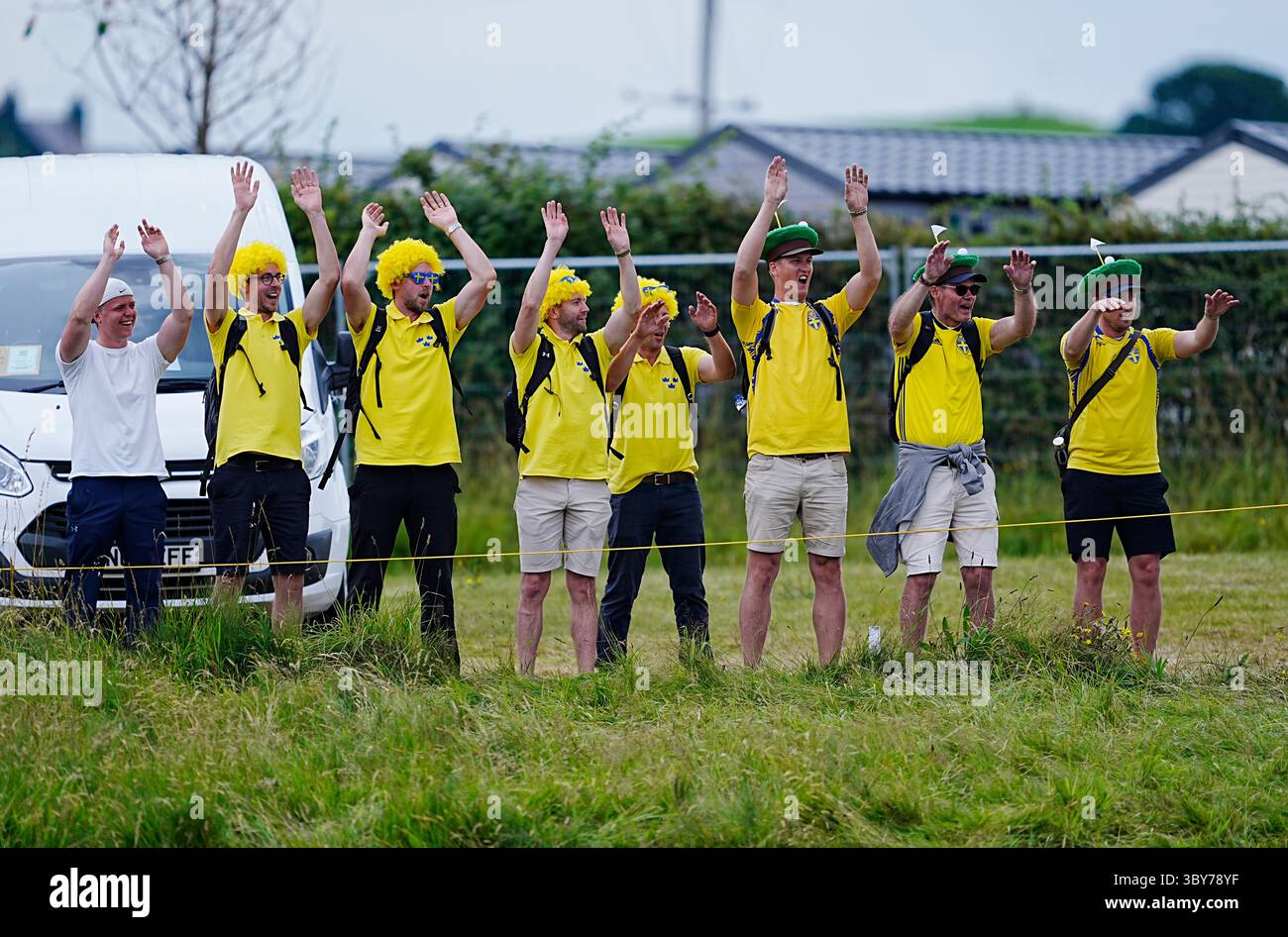 Swedish spectators by the 2nd hole during day three of The 153rd Open ...