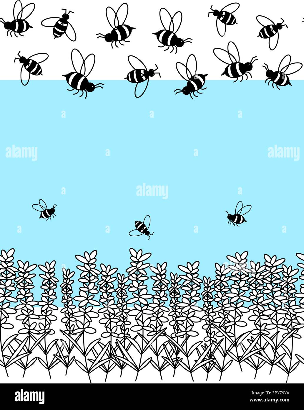 Line purple flower frame Stock Vector Images - Alamy