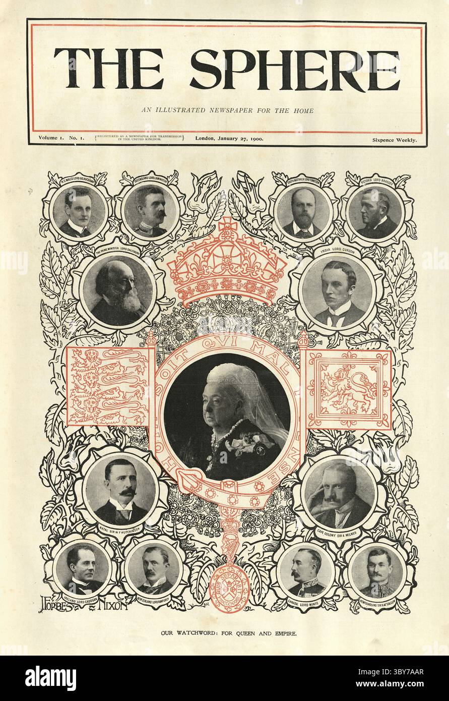 Photograph of Queen Victoria, with Ministers and Lords, 1900, The ...