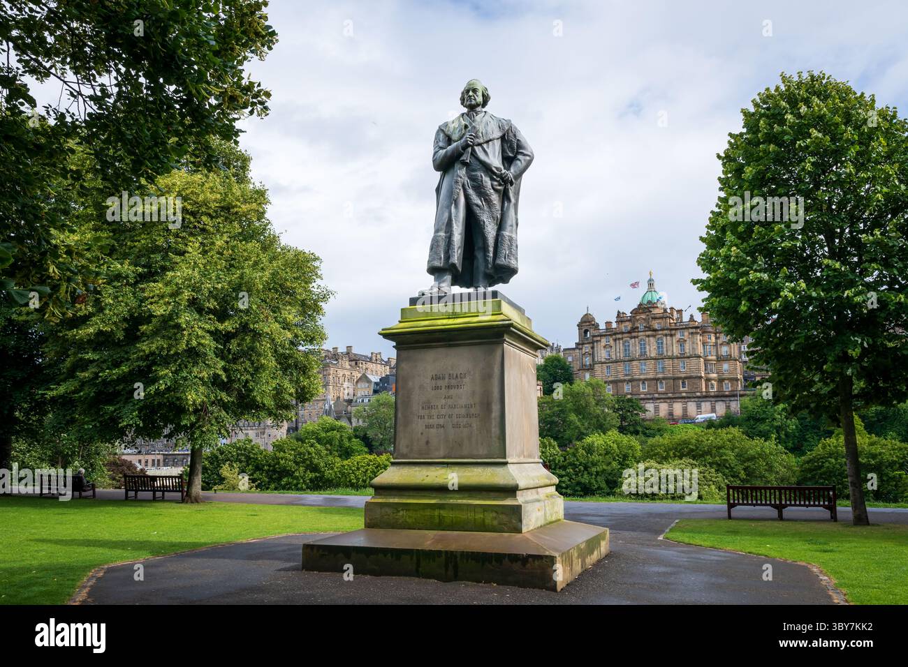 Adam Black, Princes Street Gardens, Edinburgh Stock Photo - Alamy