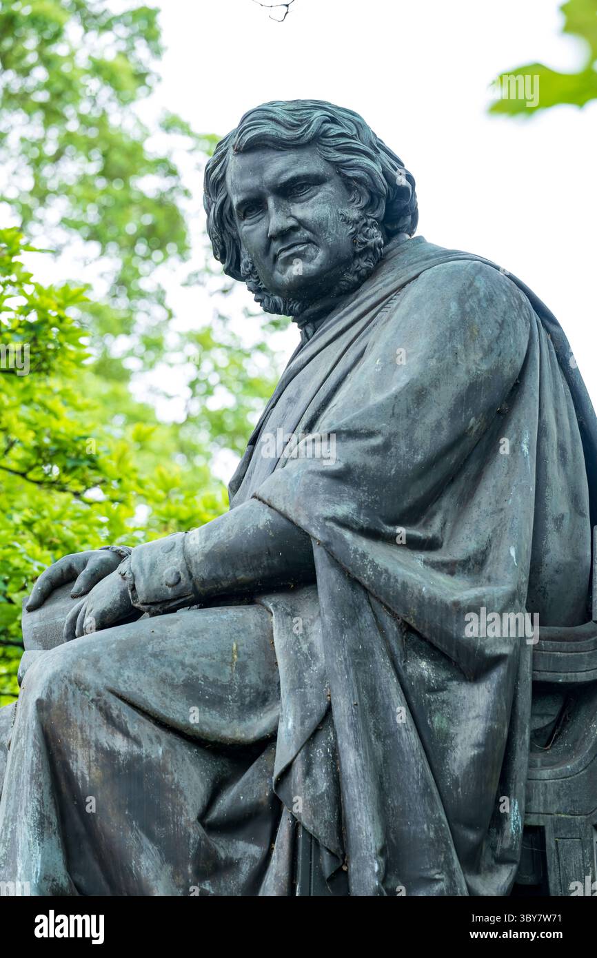 Sir James Young Simpson, Princes Street Gardens, Edinburgh Stock Photo ...
