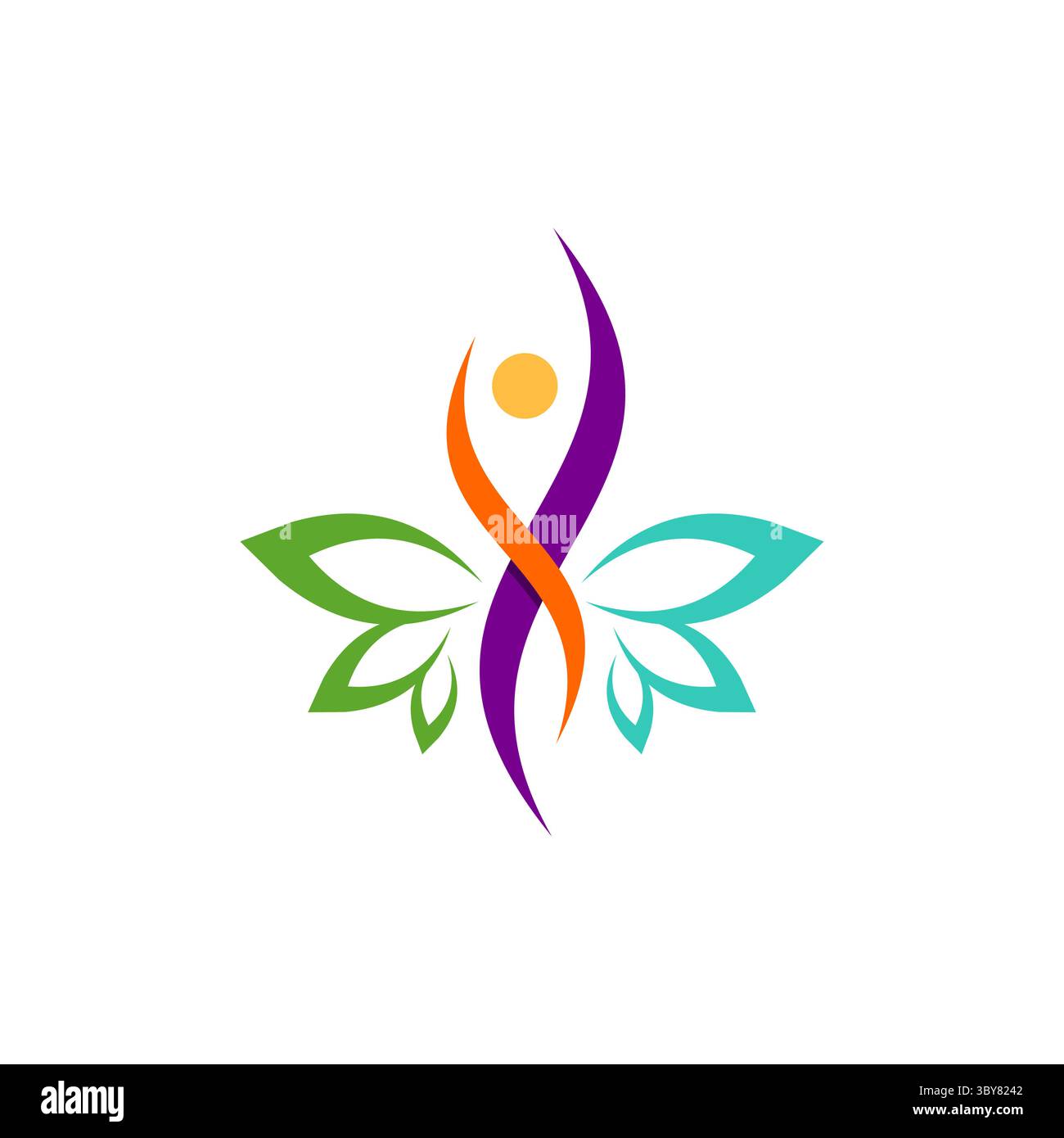natural healthy people wellness logo symbol icon. People health ...