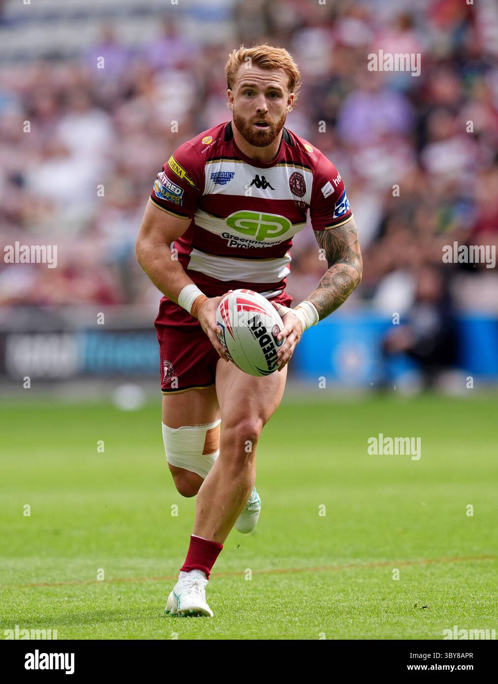 Wigan Warriors' Adam Keighran in action against Hull FC during the ...