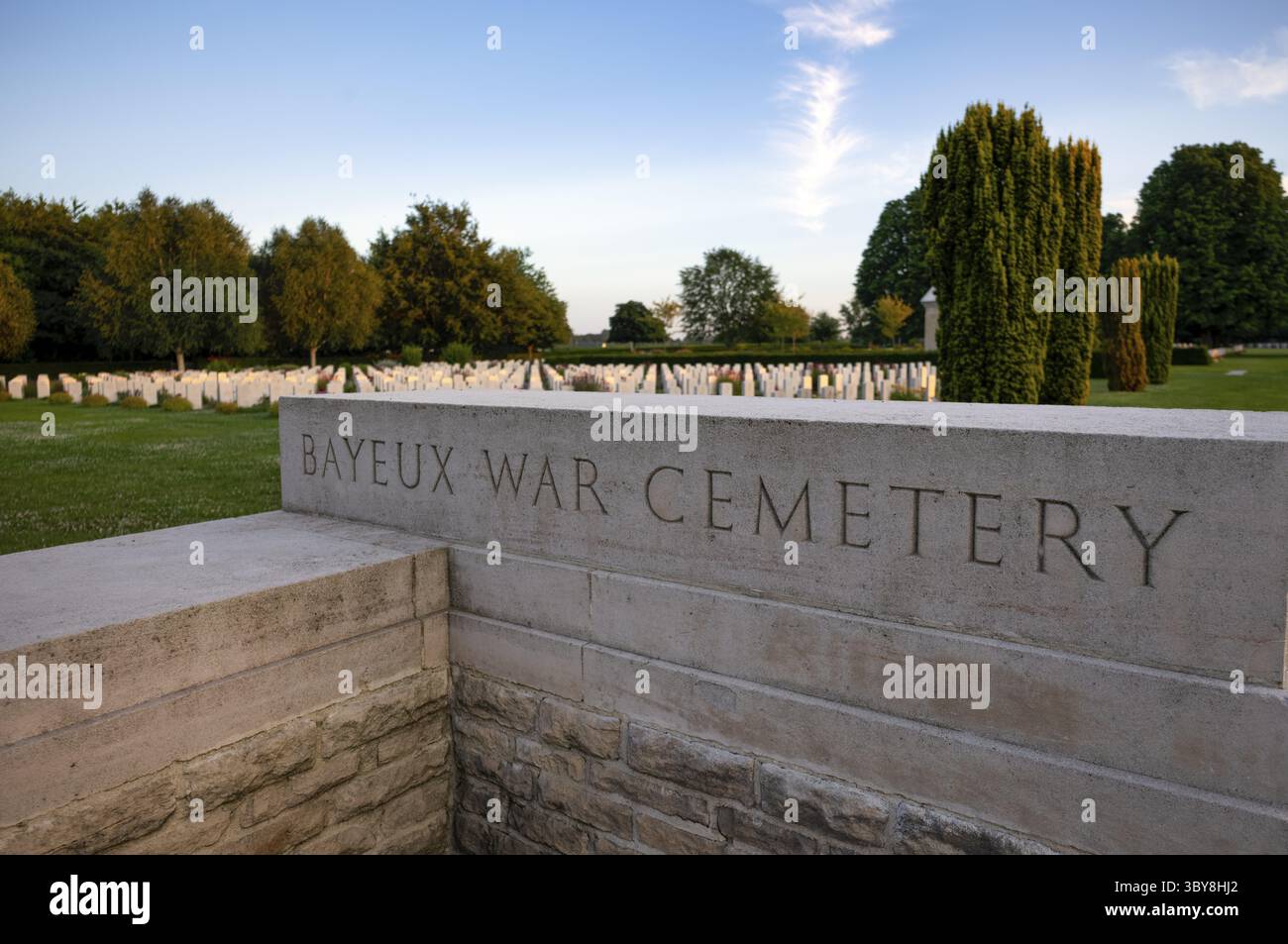 War graves, military graves, British and German military cemetery ...