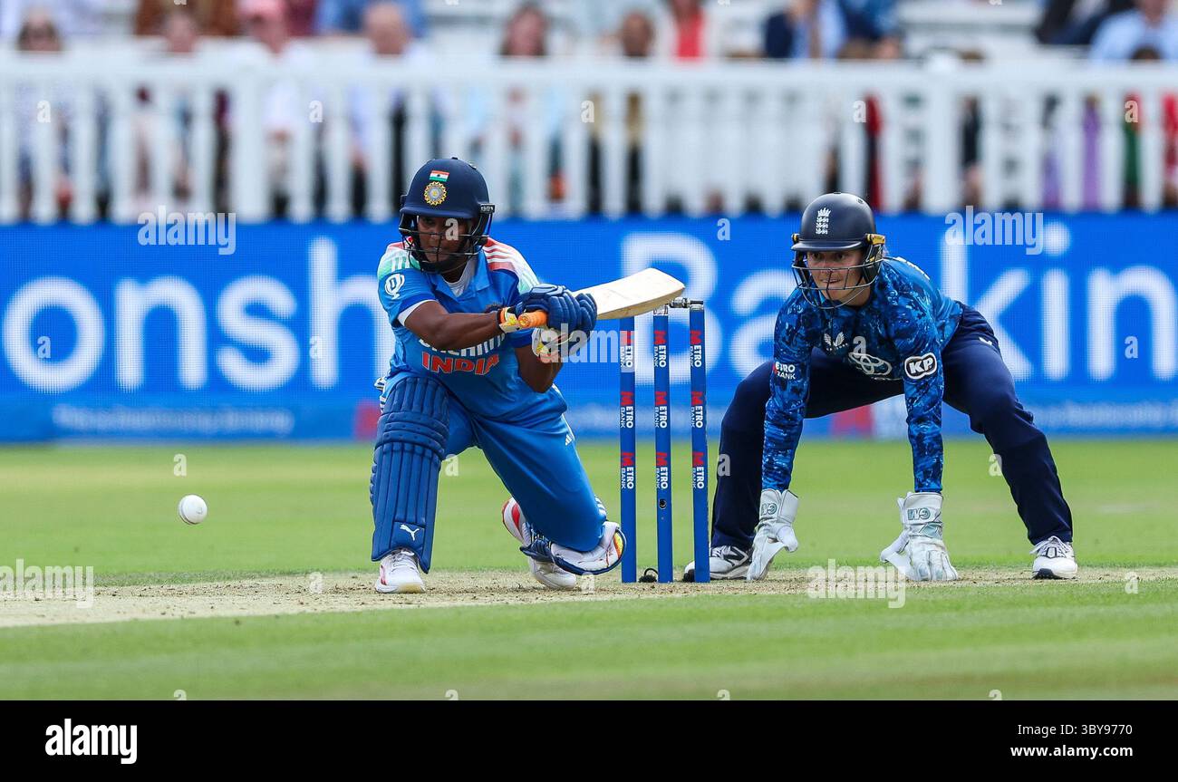 India's Deepti Sharma batting during the second women's one day ...