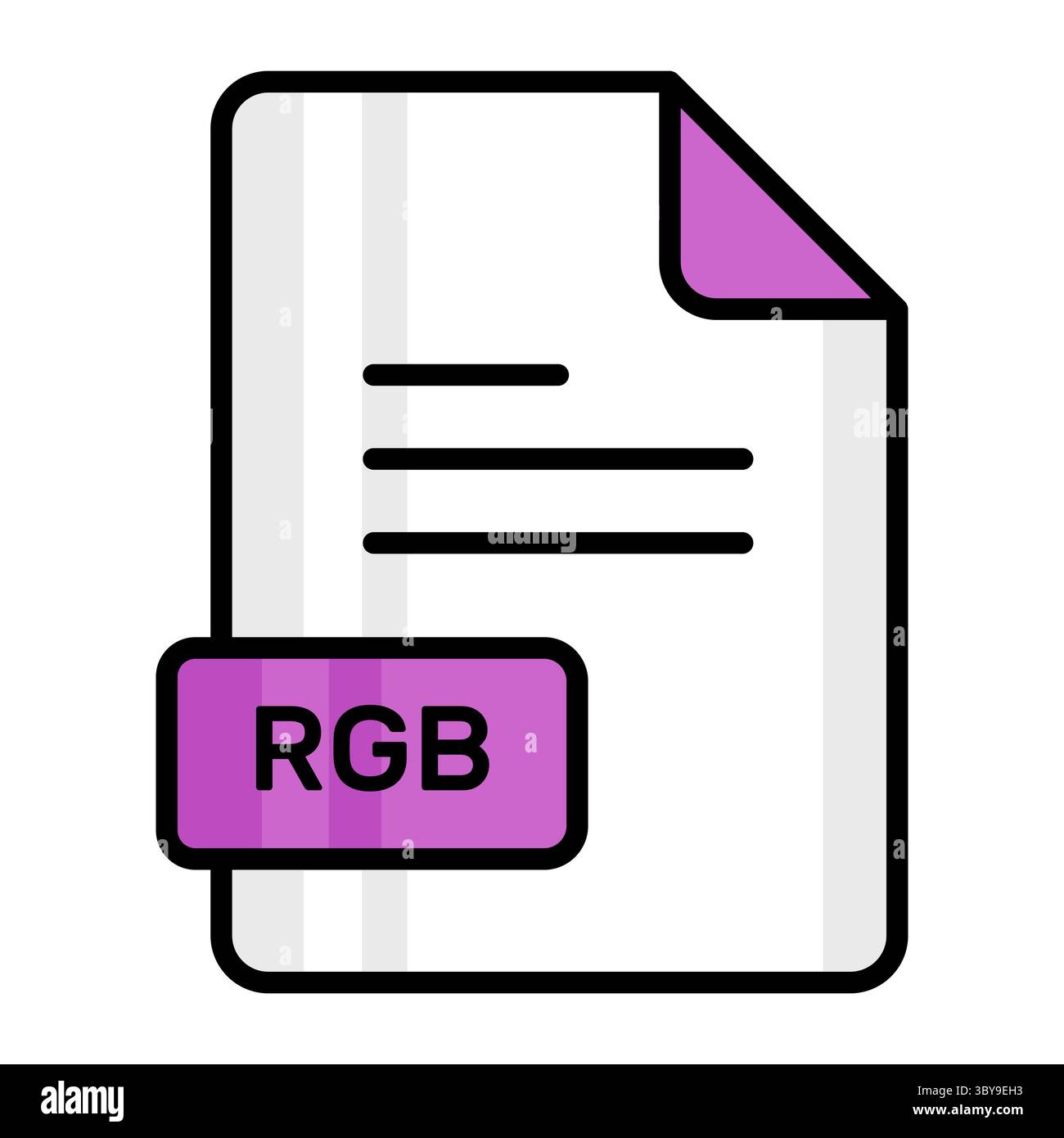 An amazing vector icon of RGB file, editable design Stock Vector Image ...