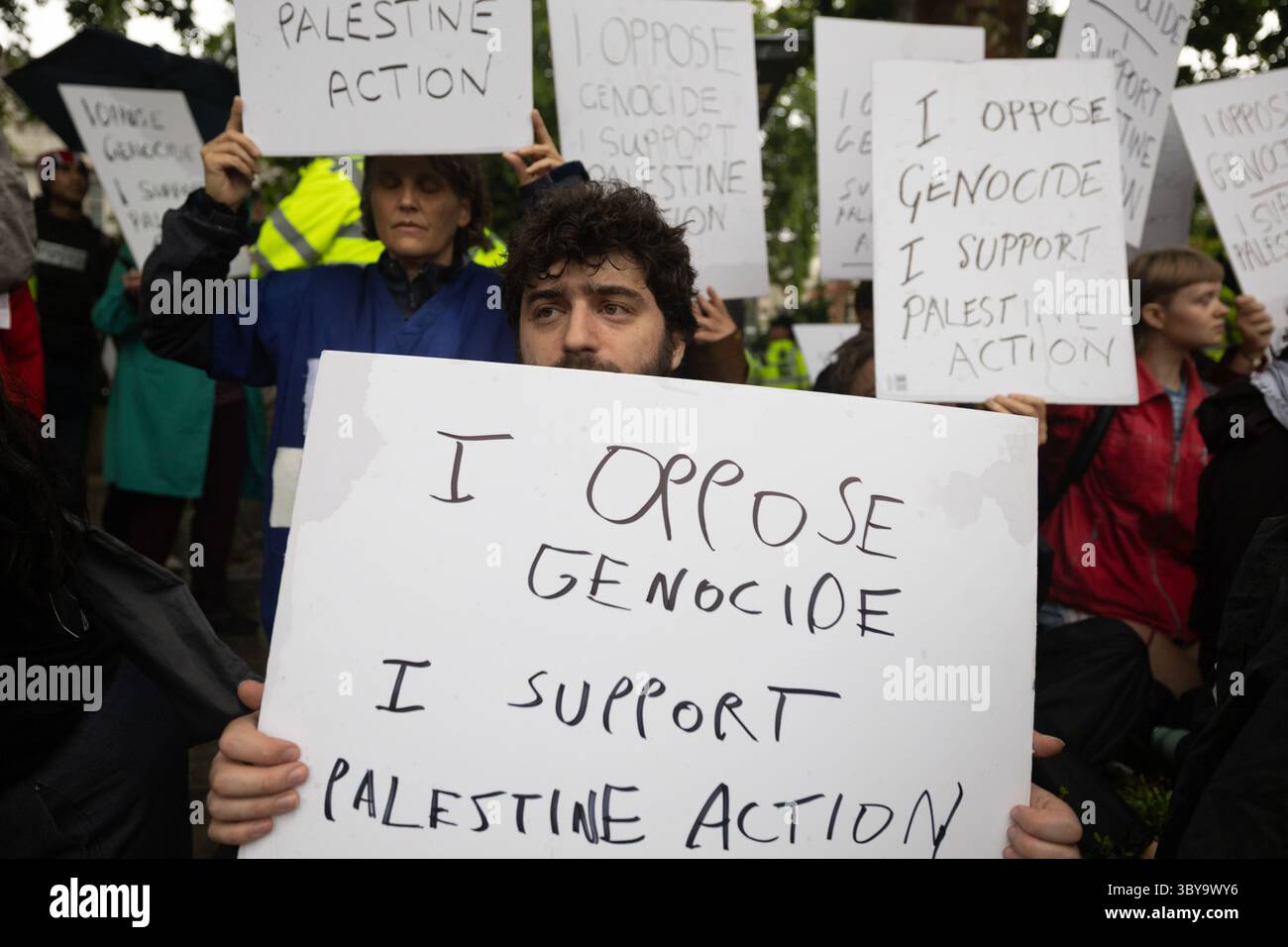 Palestine action protest at gandhi statue hi-res stock photography and ...