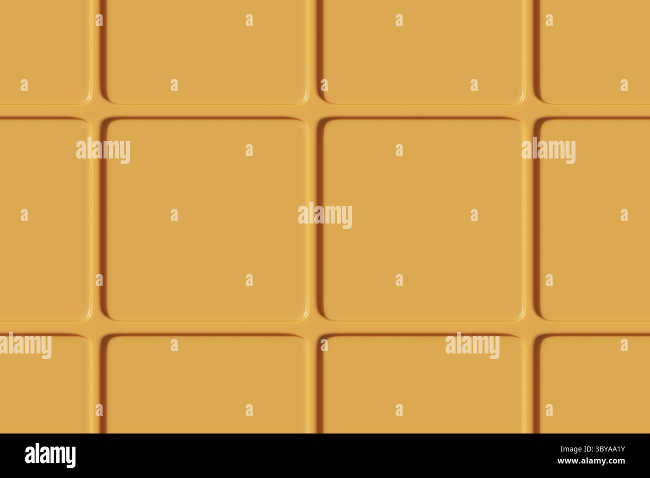 Seamless pattern of yellow mosaic tiles. 3D illustration Stock Photo ...