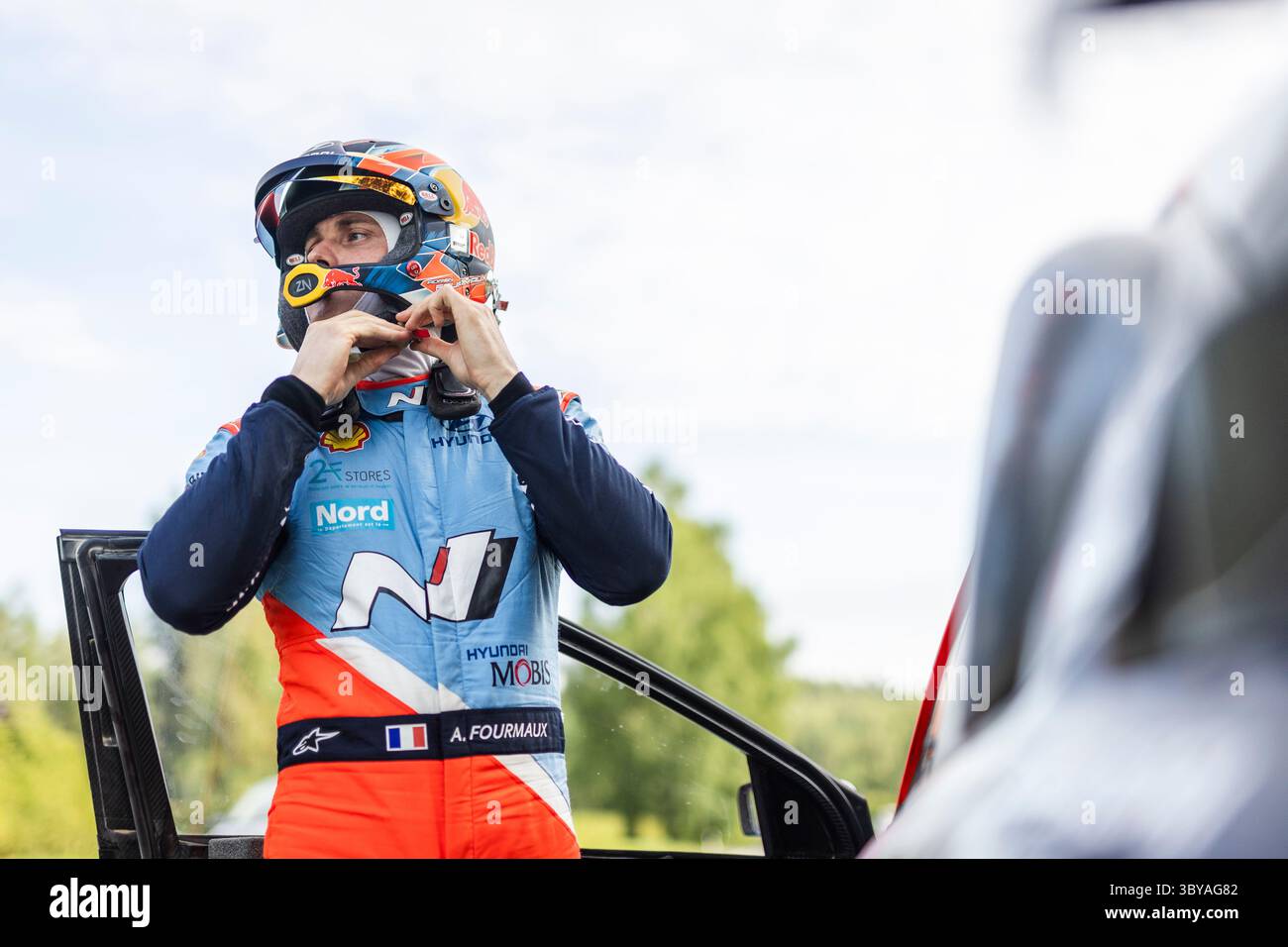 FOURMAUX Adrien, Hyundai I20 Rally1, portrait during the 2025 Rally Estonia, 8th round of the ...
