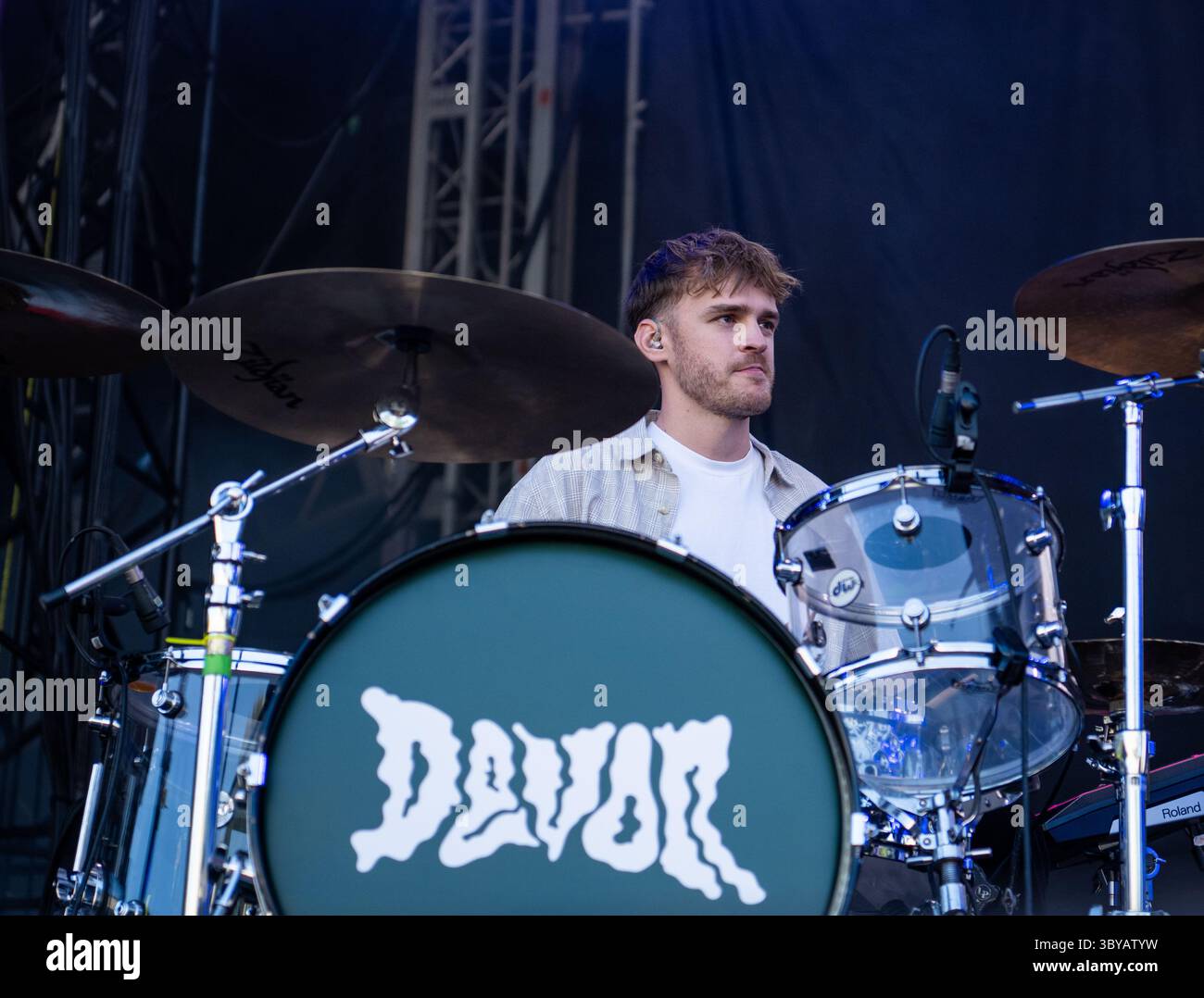 Devon playing at Scarborough Open Air Theatre on 12th July 2025. Credit ...