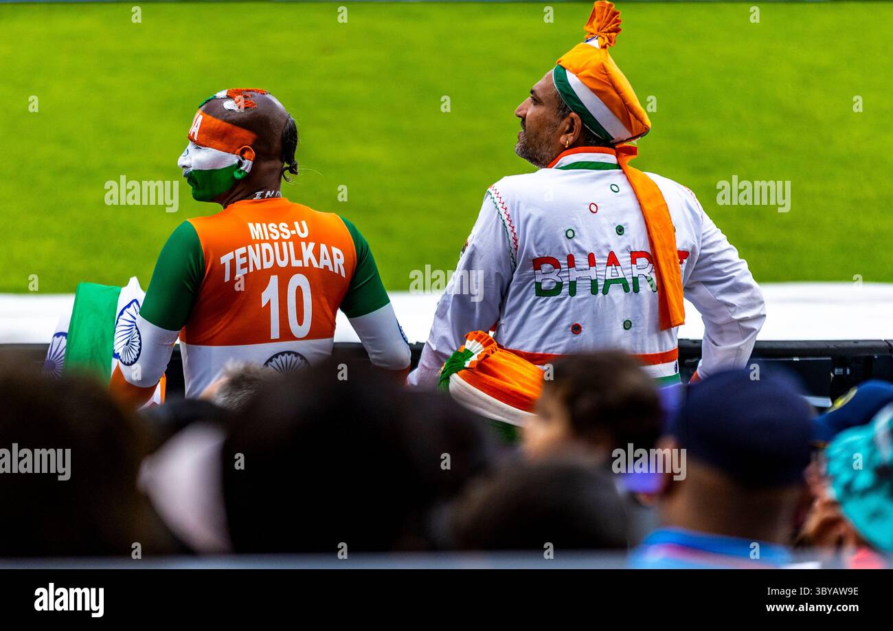 India fans during the second women's one day international match at ...