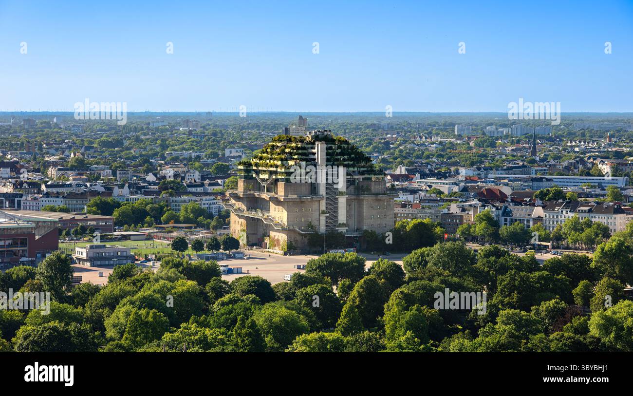 Hamburg, Germany - June 30, 2025: Second World War Bunker in Hamburg ...