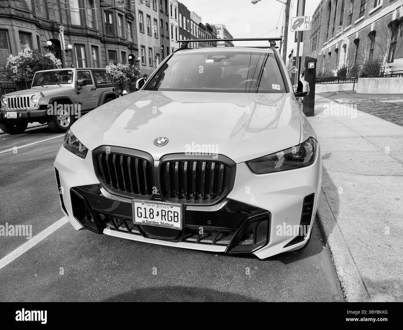 New York City, USA - February 27, 2024: BMW X5 luxury modern car parked ...