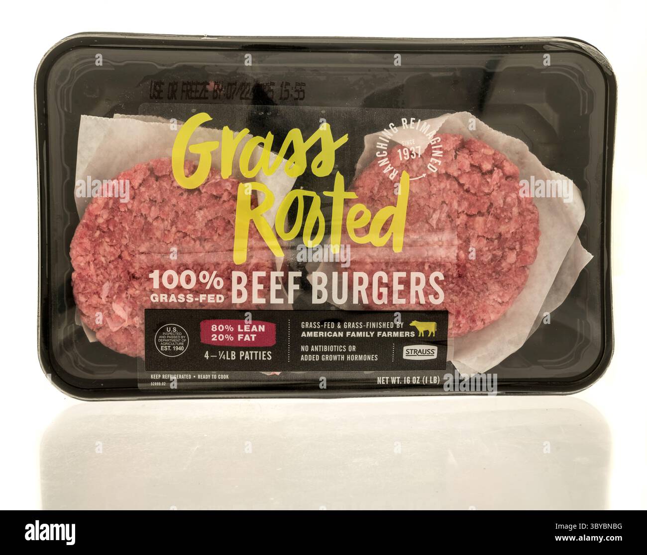 Supermarket beef burgers label hi-res stock photography and images - Alamy