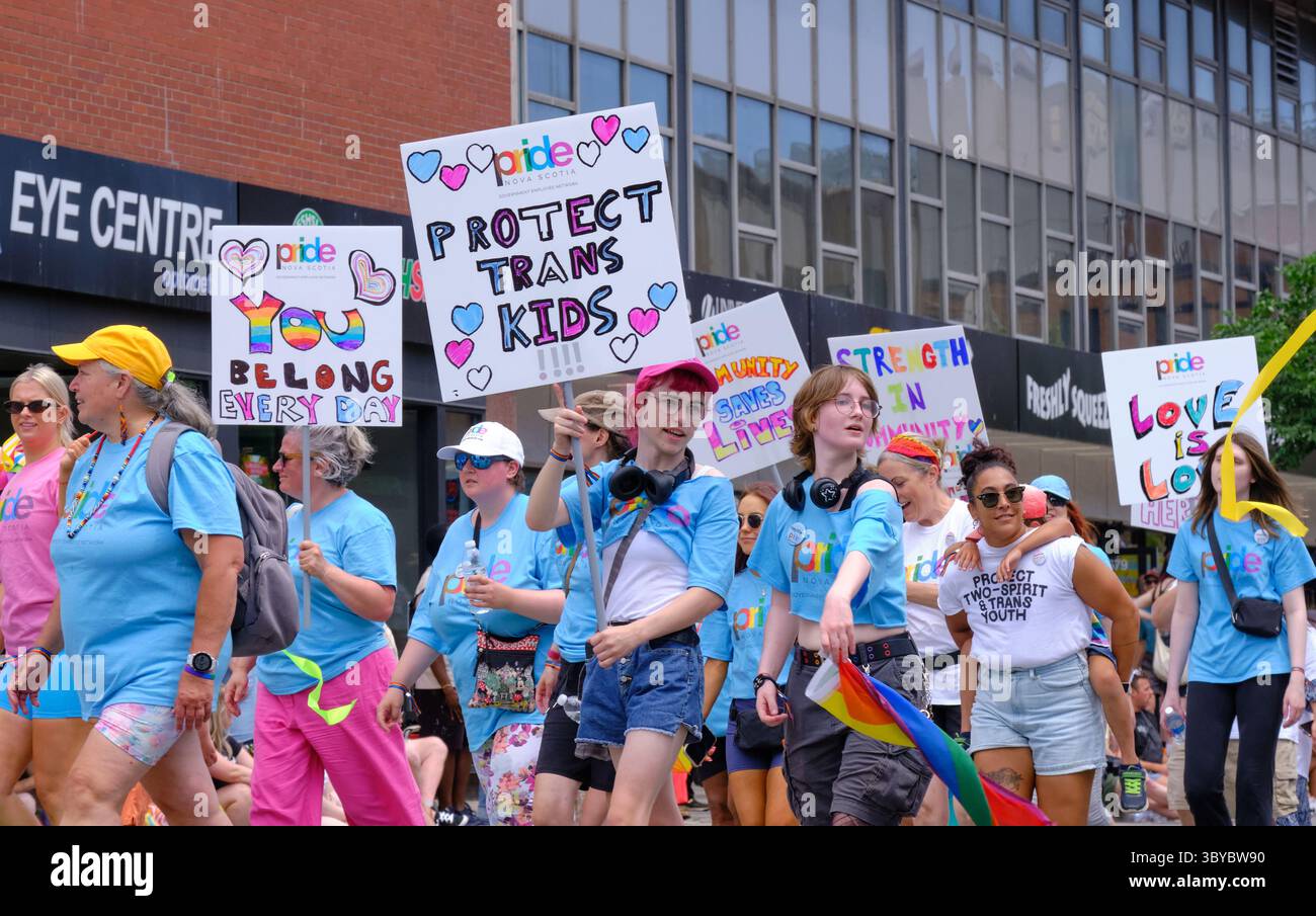 Trans kids protest hi-res stock photography and images - Alamy