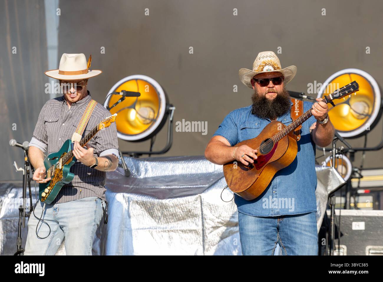 Larry Fleet during the Country Thunder Music Festival on July 18, 2025 ...