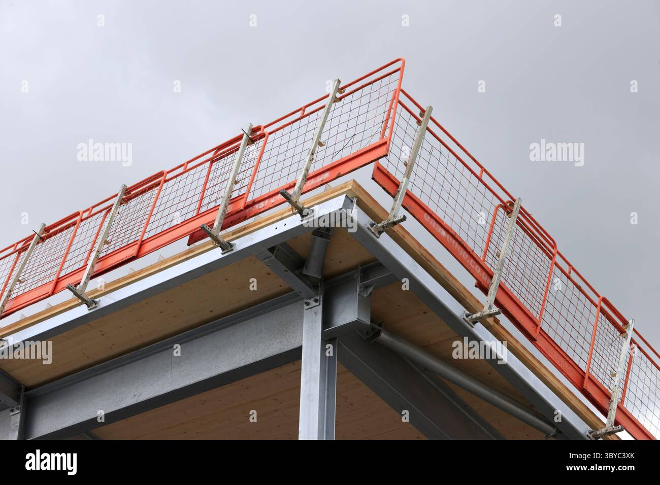 Steel roof stucture of bury market canopy construction, underside of ...
