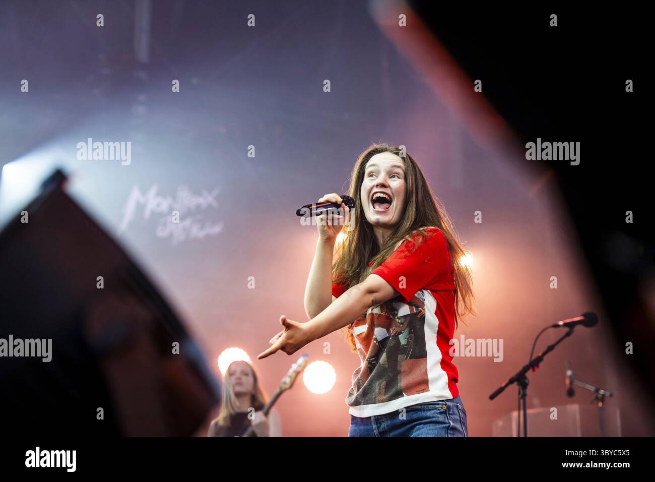 Norwegian singer Sigrid performs on the Lake stage during the 59th ...