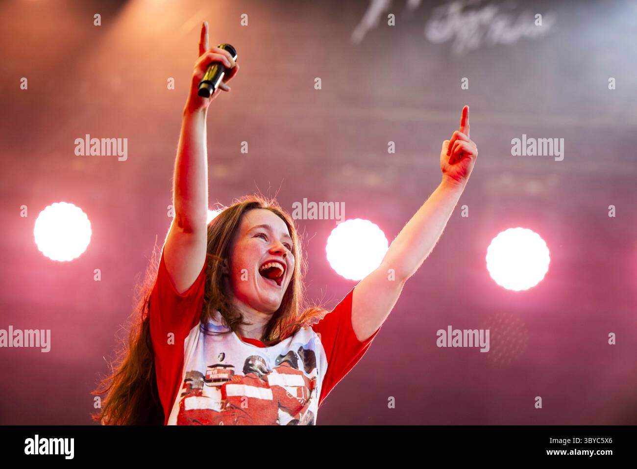 Norwegian singer Sigrid performs on the Lake stage during the 59th ...