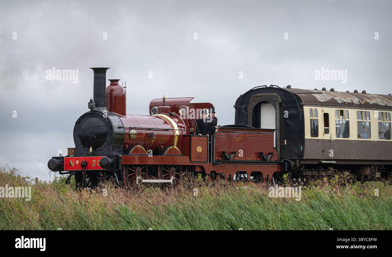 Class A5, Furness 20 pulling a train across Ker Moor on the West ...