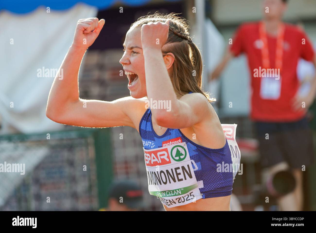 Bergen 20250719. Finnish Ilona Monomen took first place in the 3000 ...