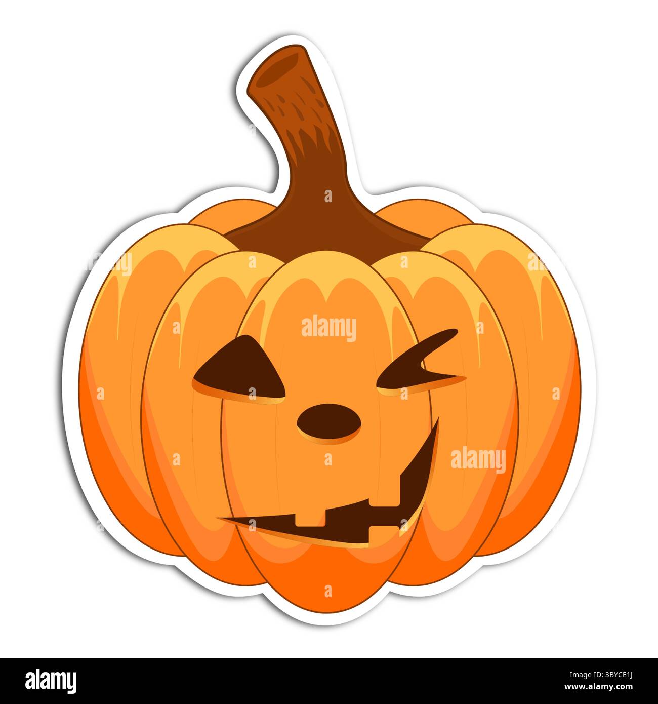 Carved jack lantern pumpkin in Stock Vector Images - Alamy