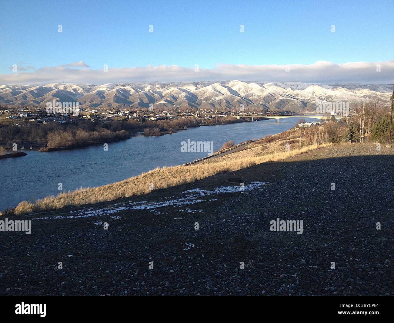 Lewiston /Idaho /USA 31 December 2015 View from Lewiston valley to ...