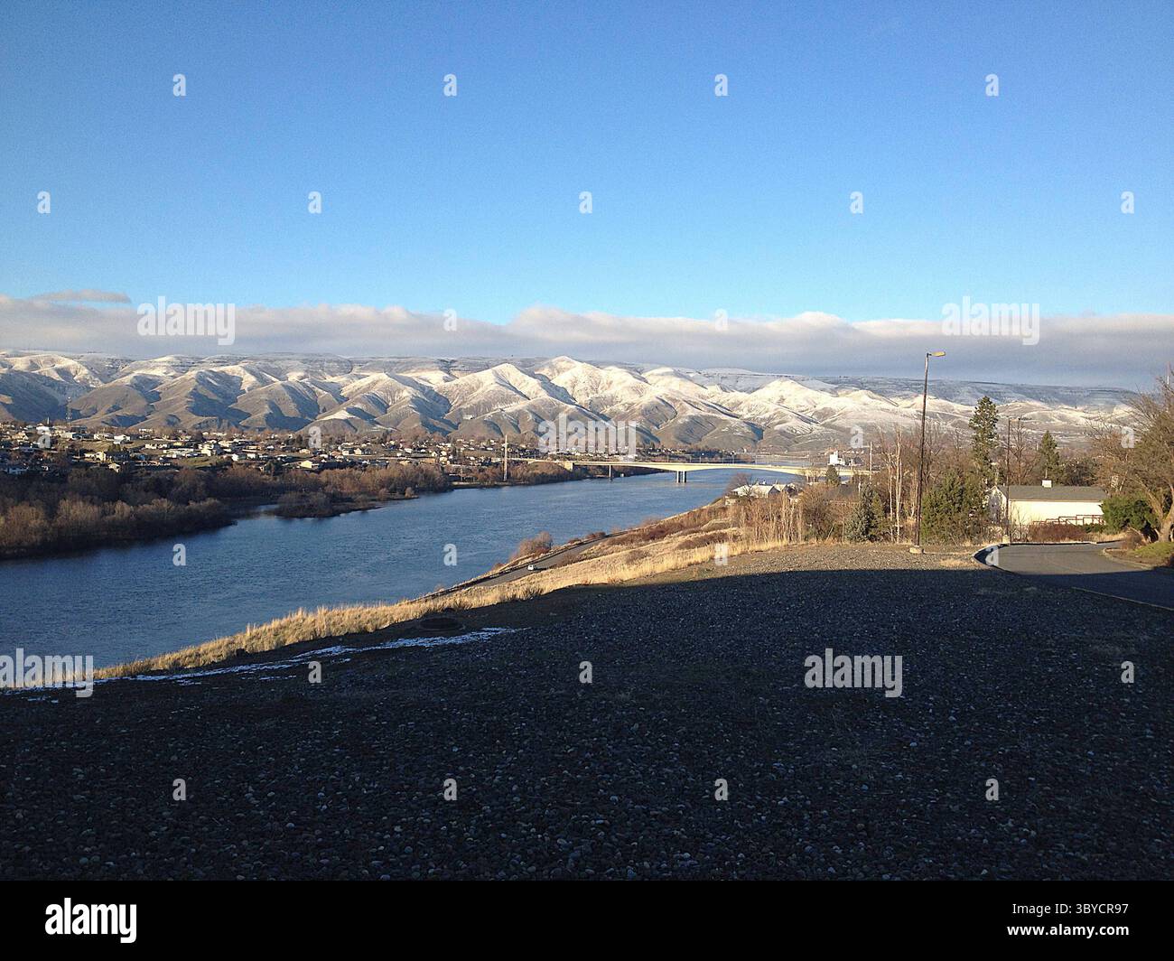 Lewiston /Idaho /USA 31 December 2015 View from Lewiston valley to ...