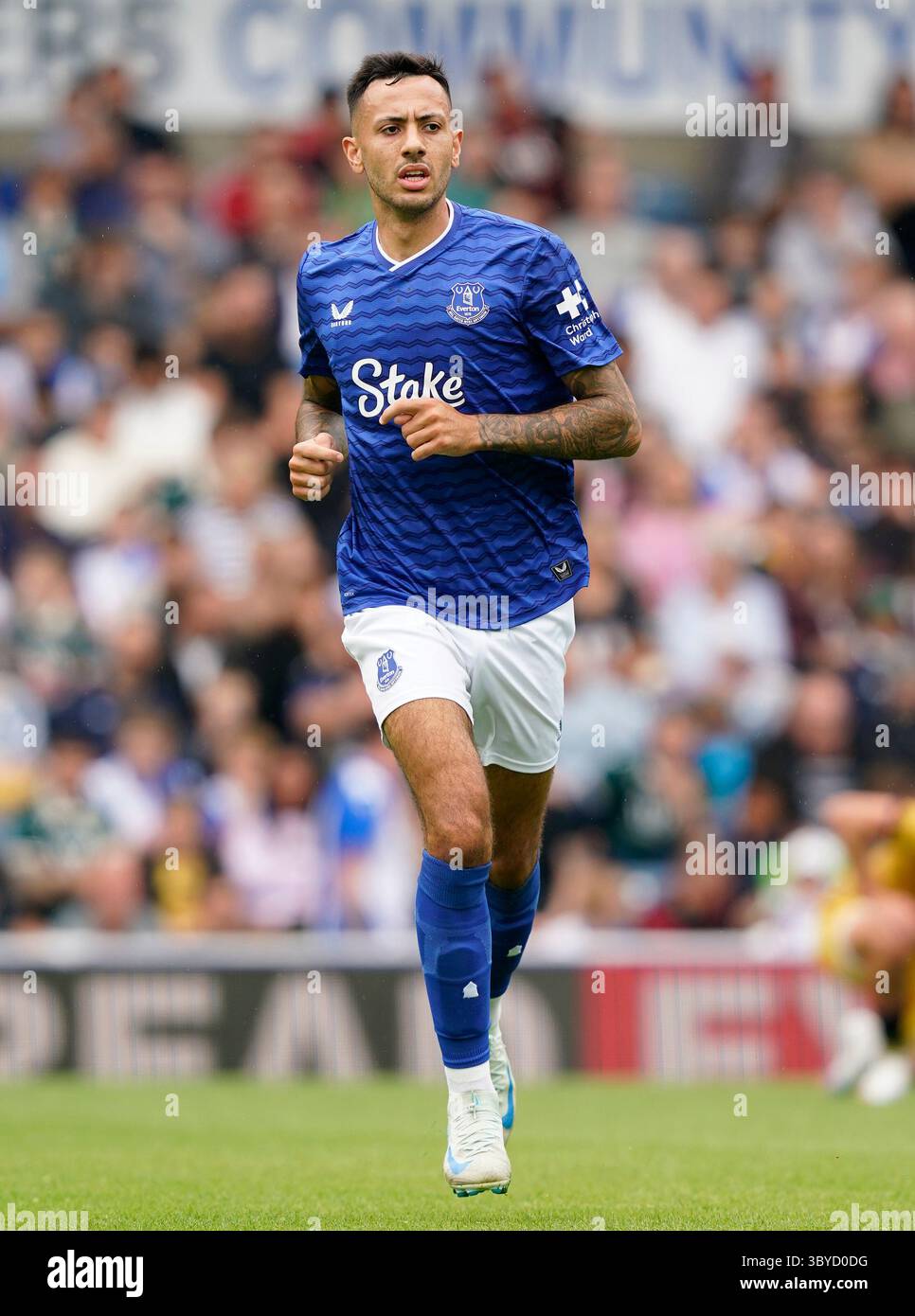 Blackburn, England, 19th July 2025. Dwight McNeil of Everton during the ...
