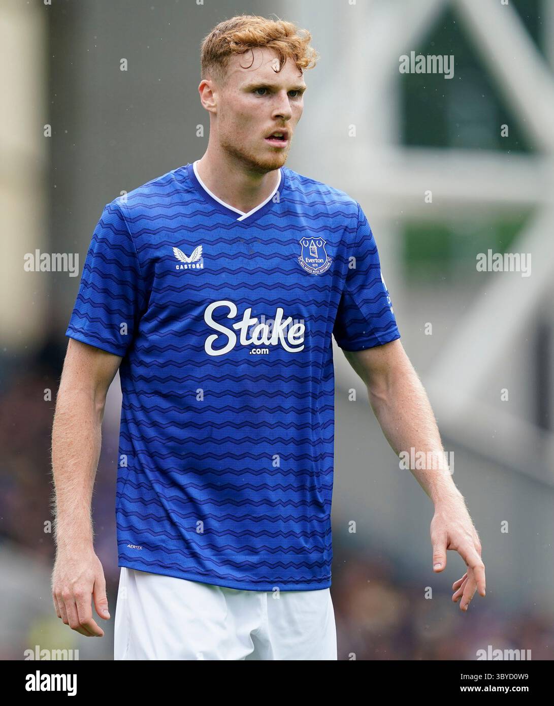 Blackburn, England, 19th July 2025. Jake O’Brien of Everton during the ...