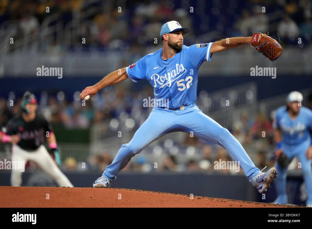 Kansas City Royals starting pitcher Michael Wacha pitches during the ...
