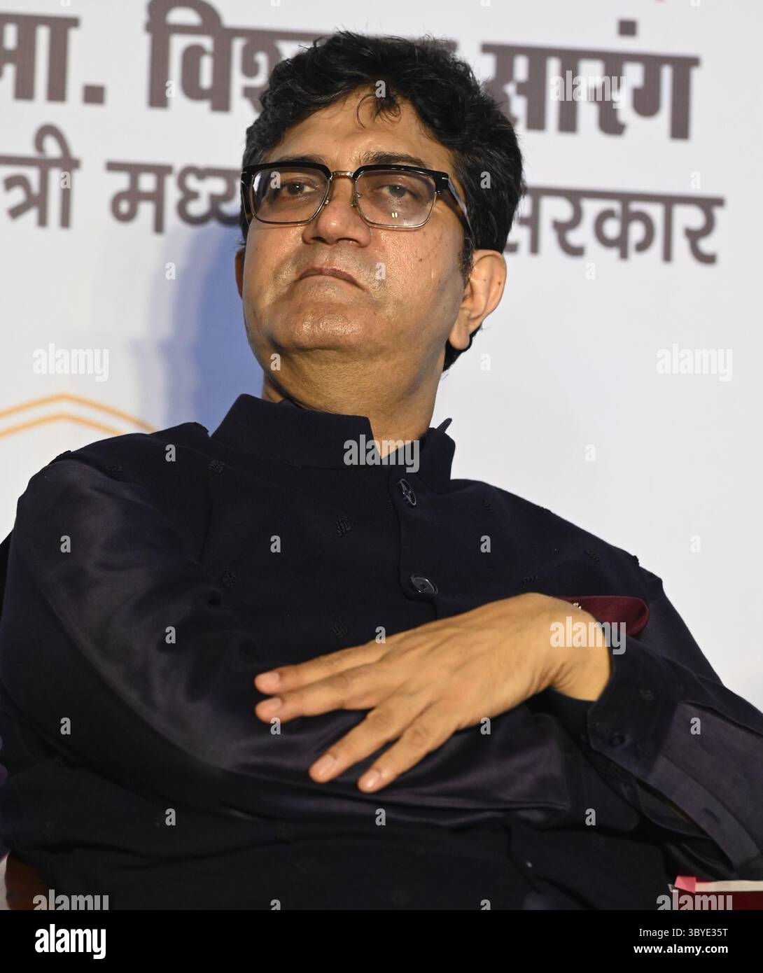 NEW DELHI, INDIA - JULY 19: Indian poet, writer, lyricist, Prasoon ...