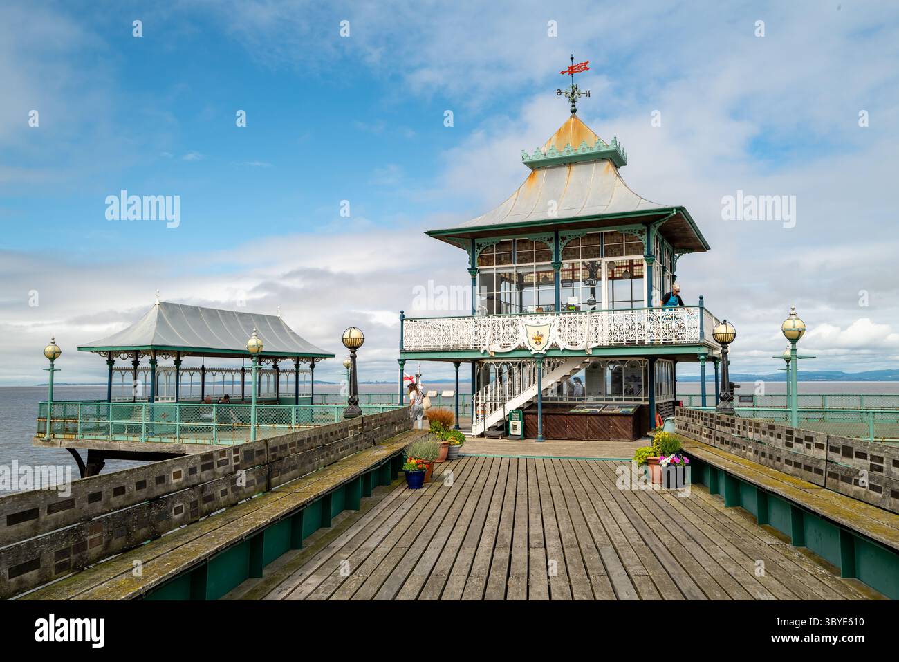 Clevedon pier on the north somerset coast UK Stock Photo - Alamy