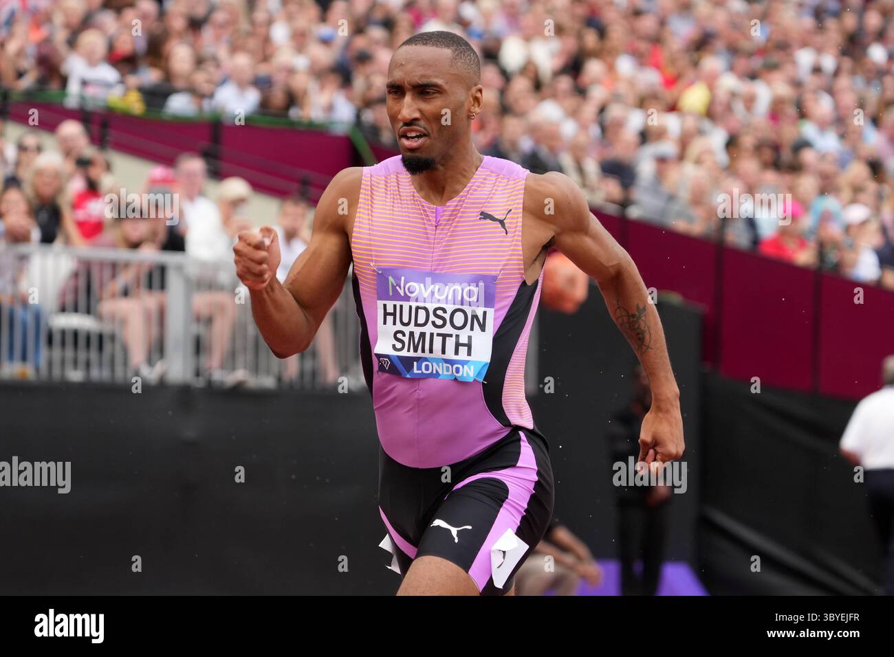 Matthew Hudson-Smith (GBR) places second in the 400m in 44.27 during ...