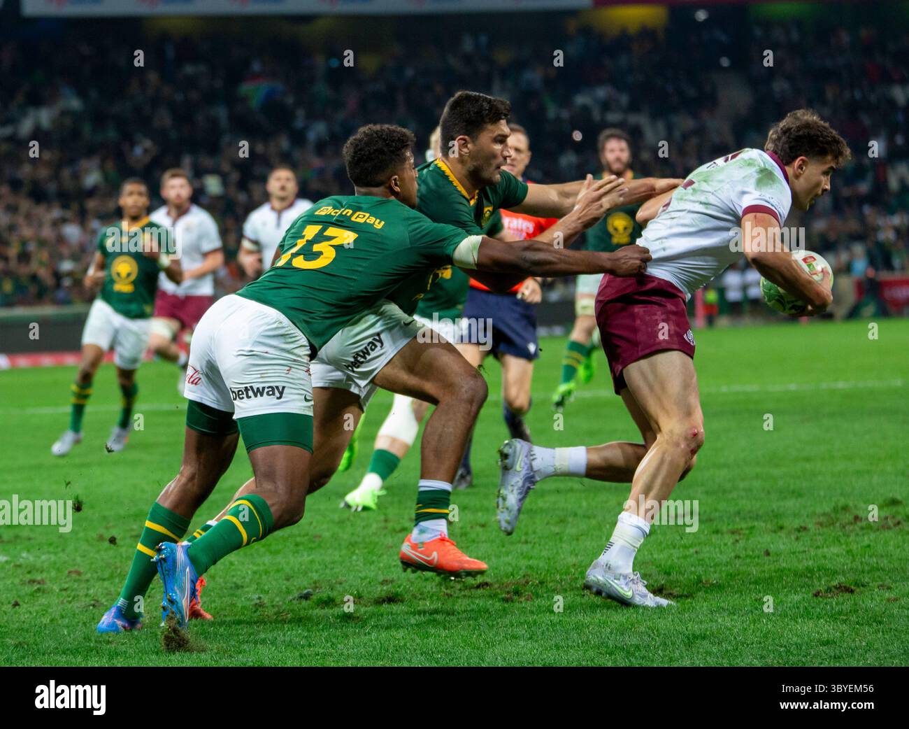 Nelspruit, South Africa. 19th July, 2025. Springboks Canan Moodley and ...