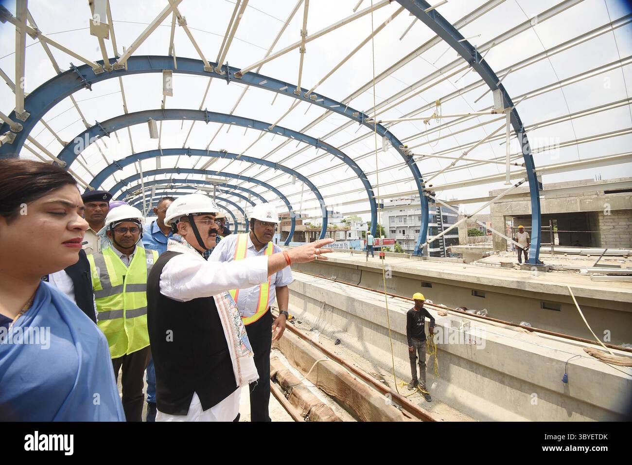 PATNA, INDIA - JULY 19: Bihar Urban Development Minister Jivesh Mishra ...