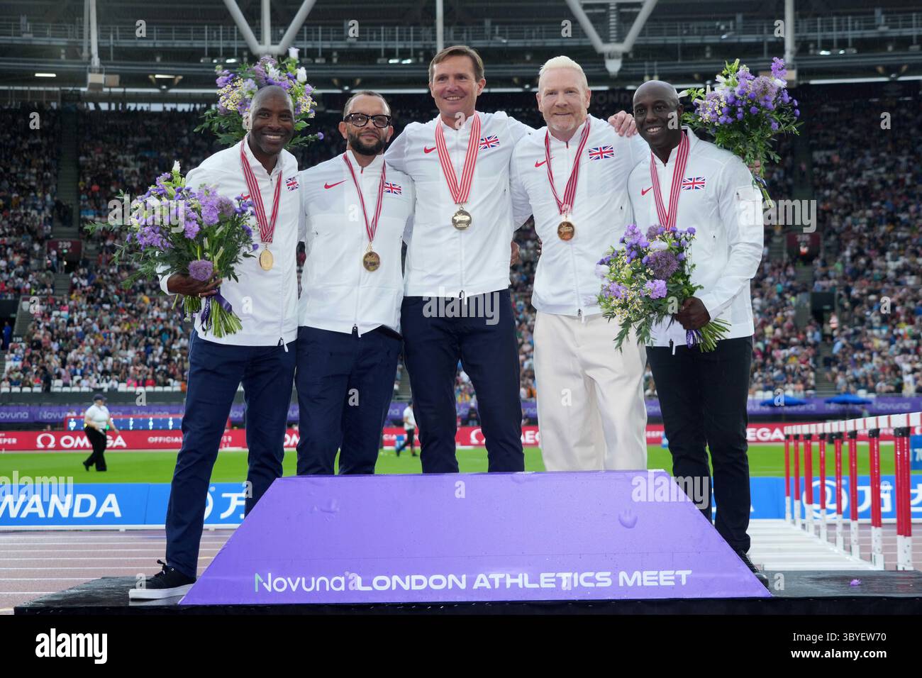London, UK. 19th July, 2025. Members of the Great Britain 1997 World ...