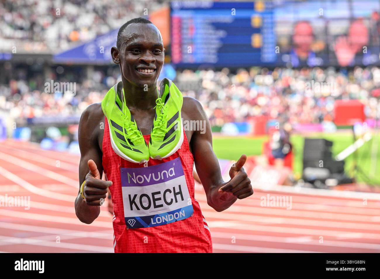 London, UK, 19 July 2025. KOECH Phanuel Kipkosgei, Kenya wins the Mens ...