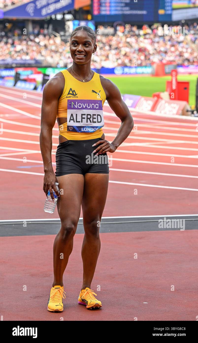 London, UK, 19 July 2025. ALFRED Julien wins the 200m Womens during the ...