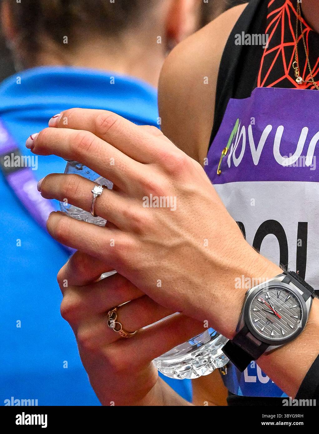 London, UK. 19th July, 2025. Femke BOL wears her Engagement Ring ...