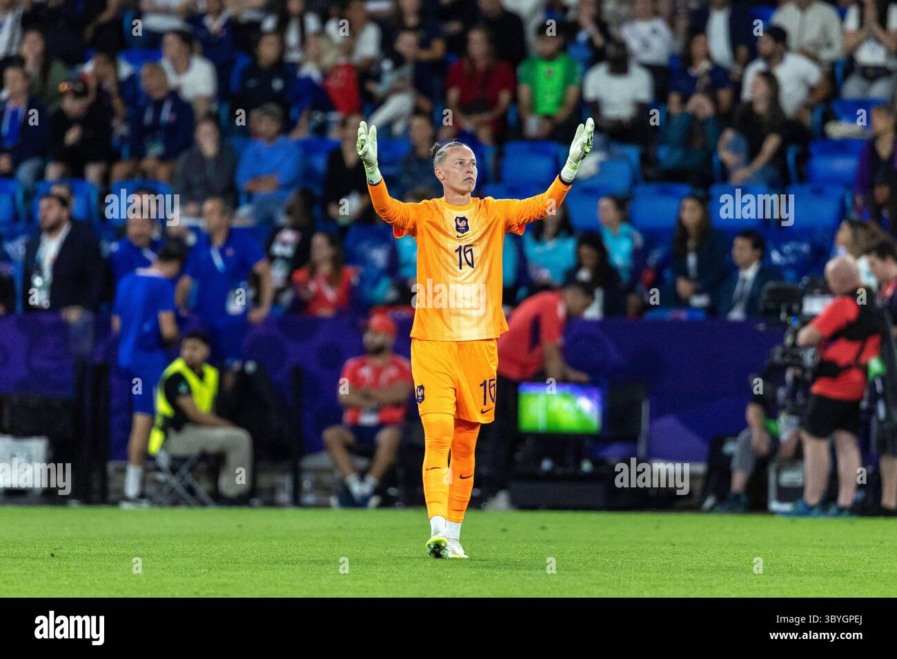 BASEL, SWITZERLAND - JULY 19: goalkeeper Pauline Peyraud-Magnin of ...