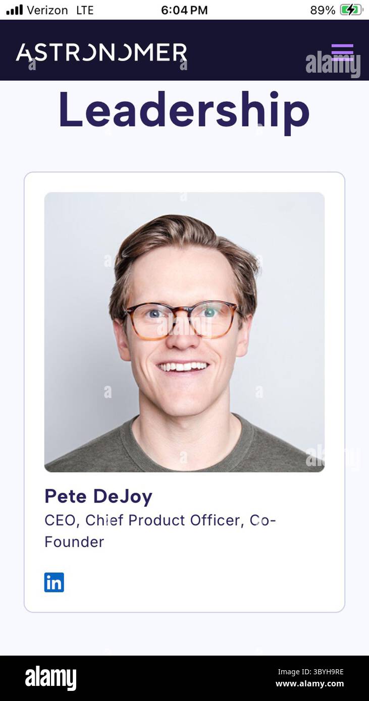 July 19, 2025, New York City, New York, USA: Astronomer Company CEO ...