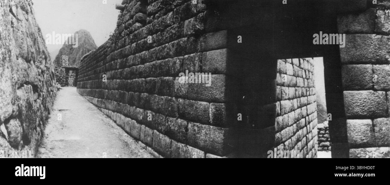 Feb. 02, 1971 - The lost city of the Incas. The fortress city of Machu ...