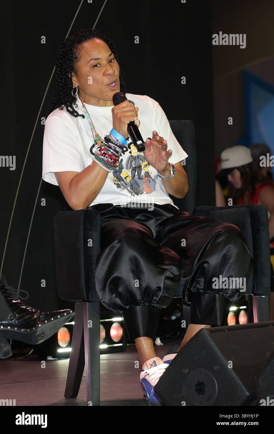 INDIANAPOLIS, IN - JULY 19: Dawn Staley pictured during the 2025 AT&T ...