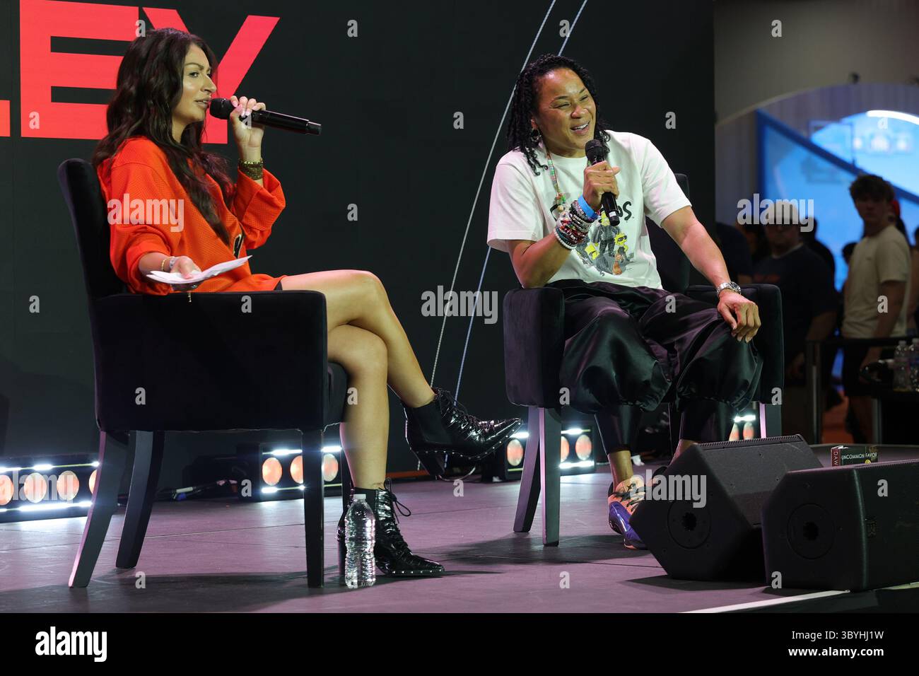 INDIANAPOLIS, IN - JULY 19: Dawn Staley pictured during the 2025 AT&T WNBA All-Star Weekend Fan ...
