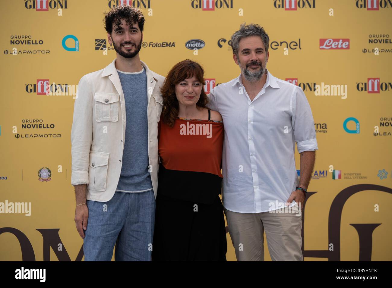 Flavio Aquilone, Chiara Gioncardi and Daniele Giuliani (from left to ...